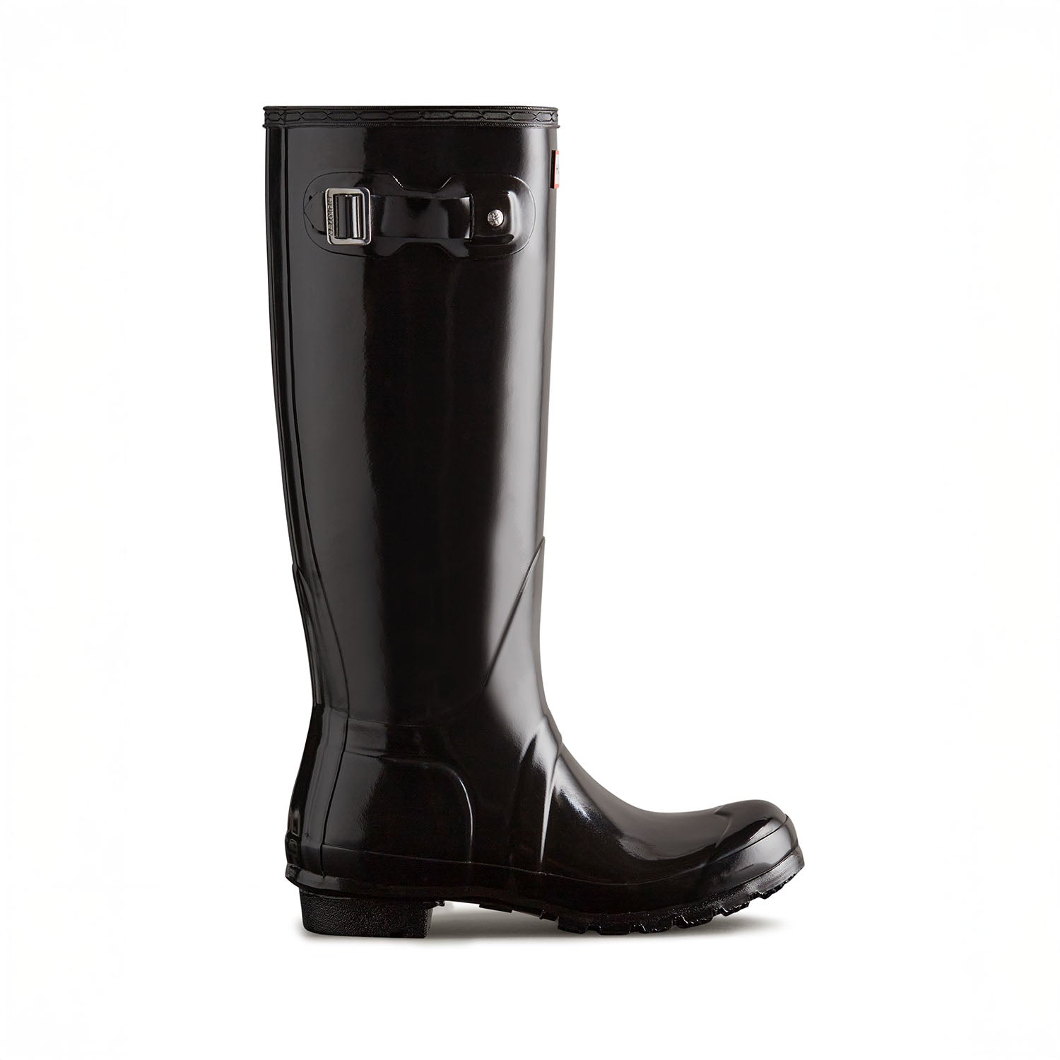 Hunter Original Tall Gloss Boots Dames Laarzen Zwart | XWFT1000RGLBLK ...
